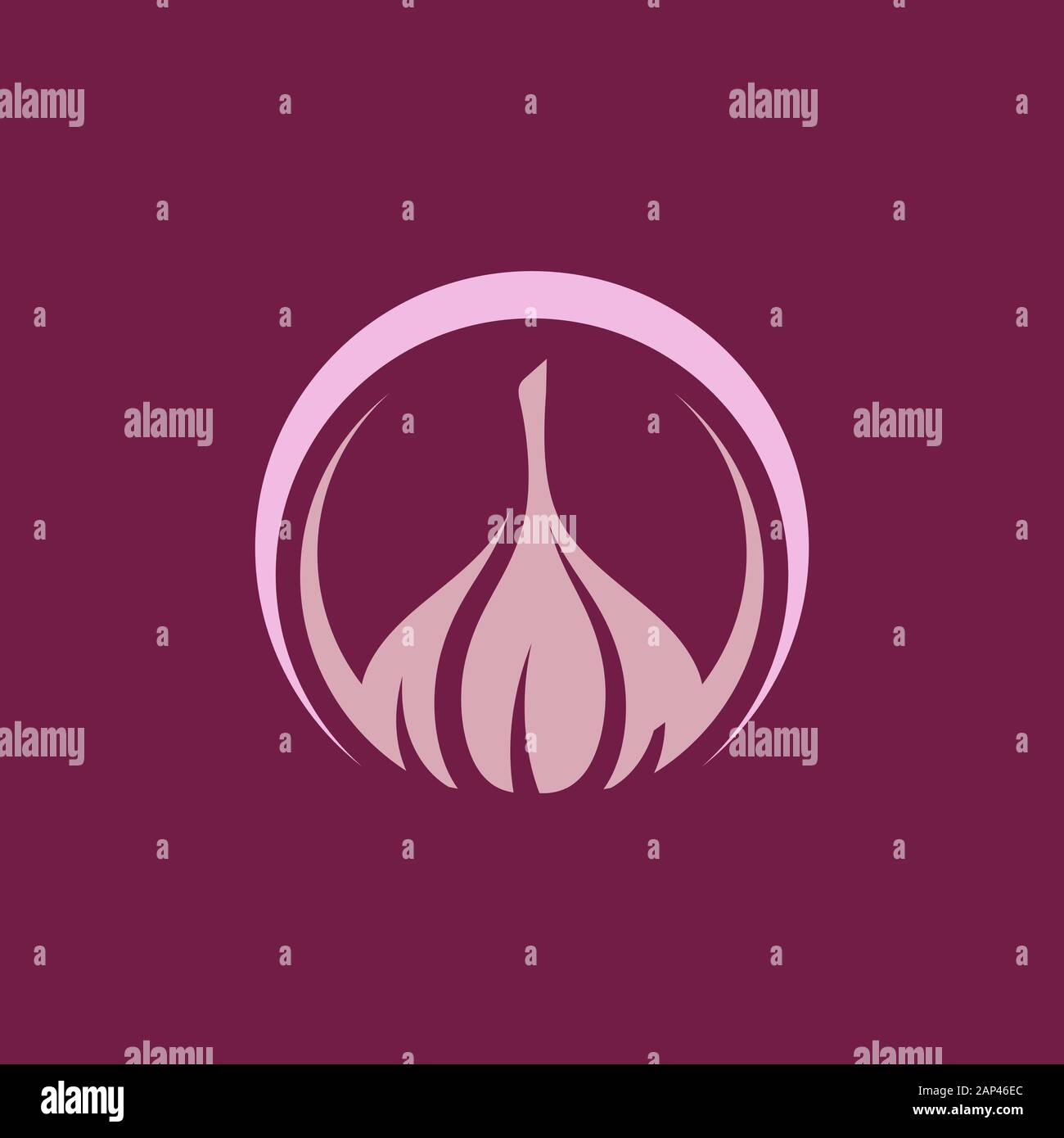 Garlic vector icon illustration design template Stock Vector Image ...