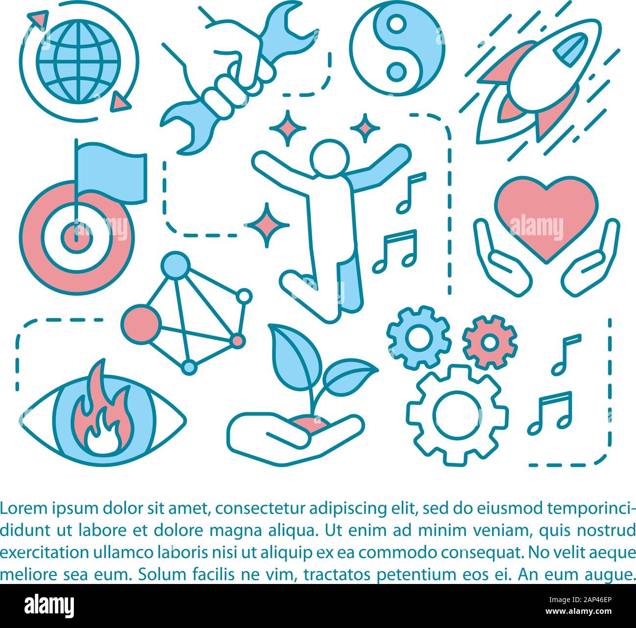 Lifestyle article page vector template. Way of life. Social behavior ...