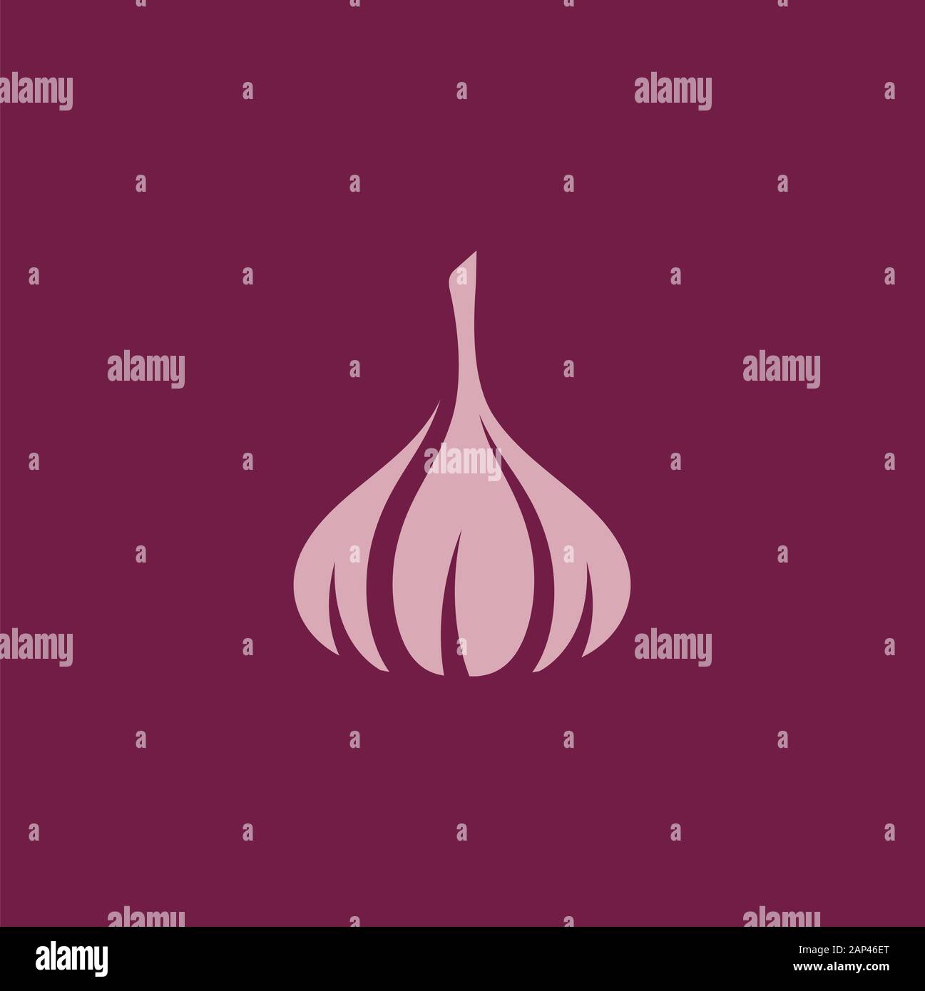 Garlic vector icon illustration design template Stock Vector Image ...