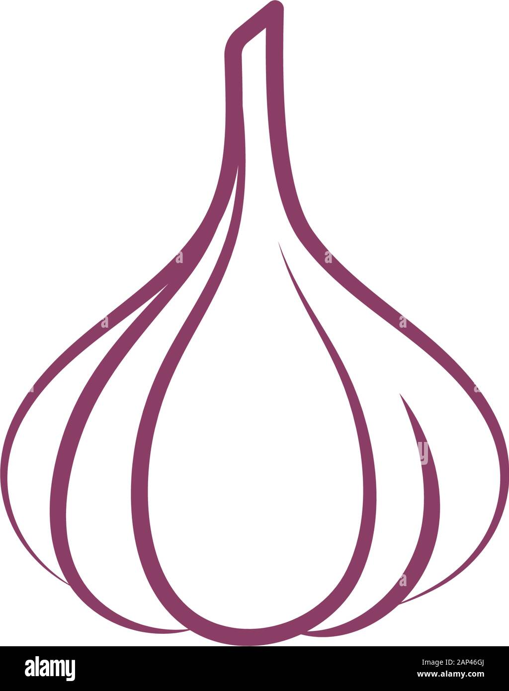 Garlic vector icon illustration design template Stock Vector Image ...