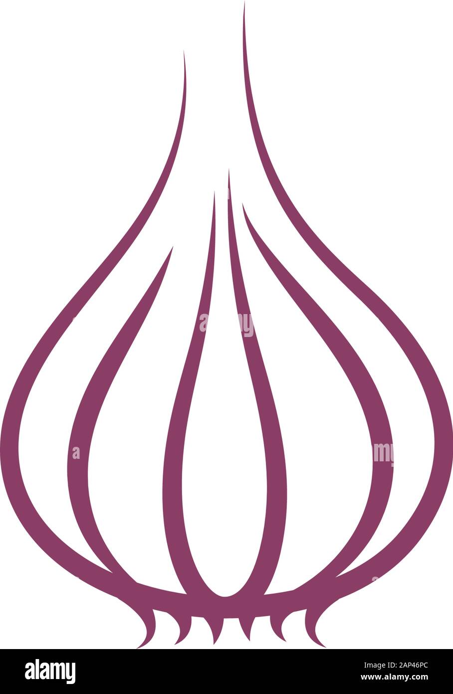 Garlic vector icon illustration design template Stock Vector Image ...