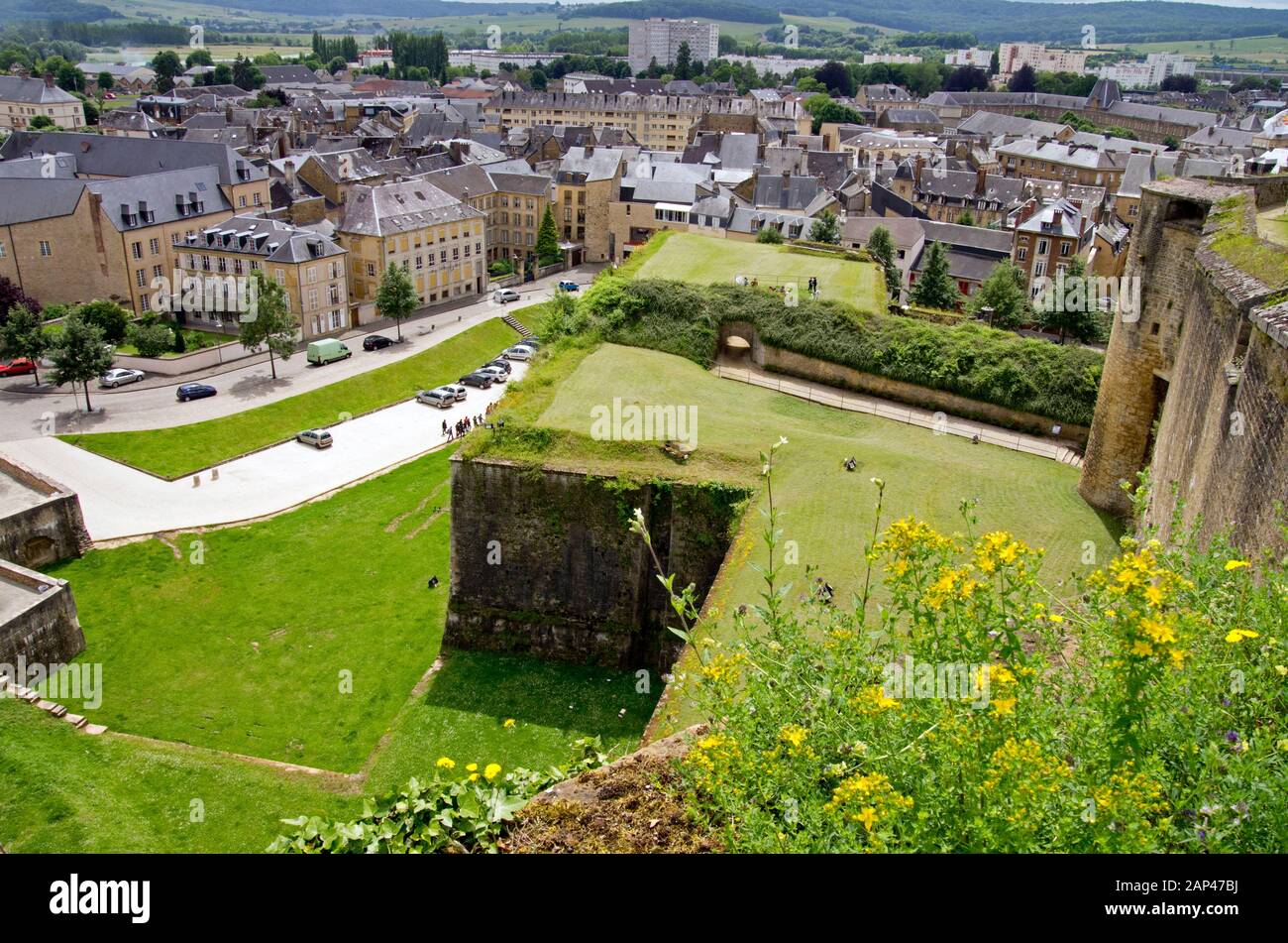 Sedan viewed from the ramparts of the castle Stock Photo - Alamy