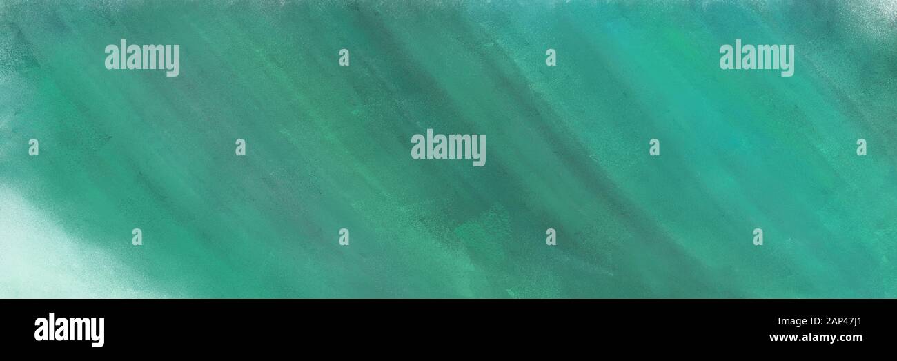 abstract painting banner with blue chill, powder blue and medium aqua ...