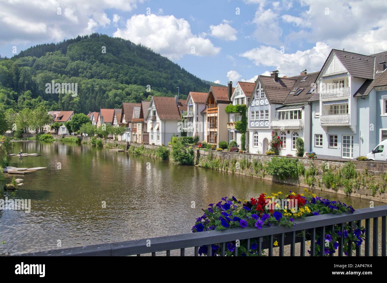 Wolfach the Kinzig river Stock Photo - Alamy