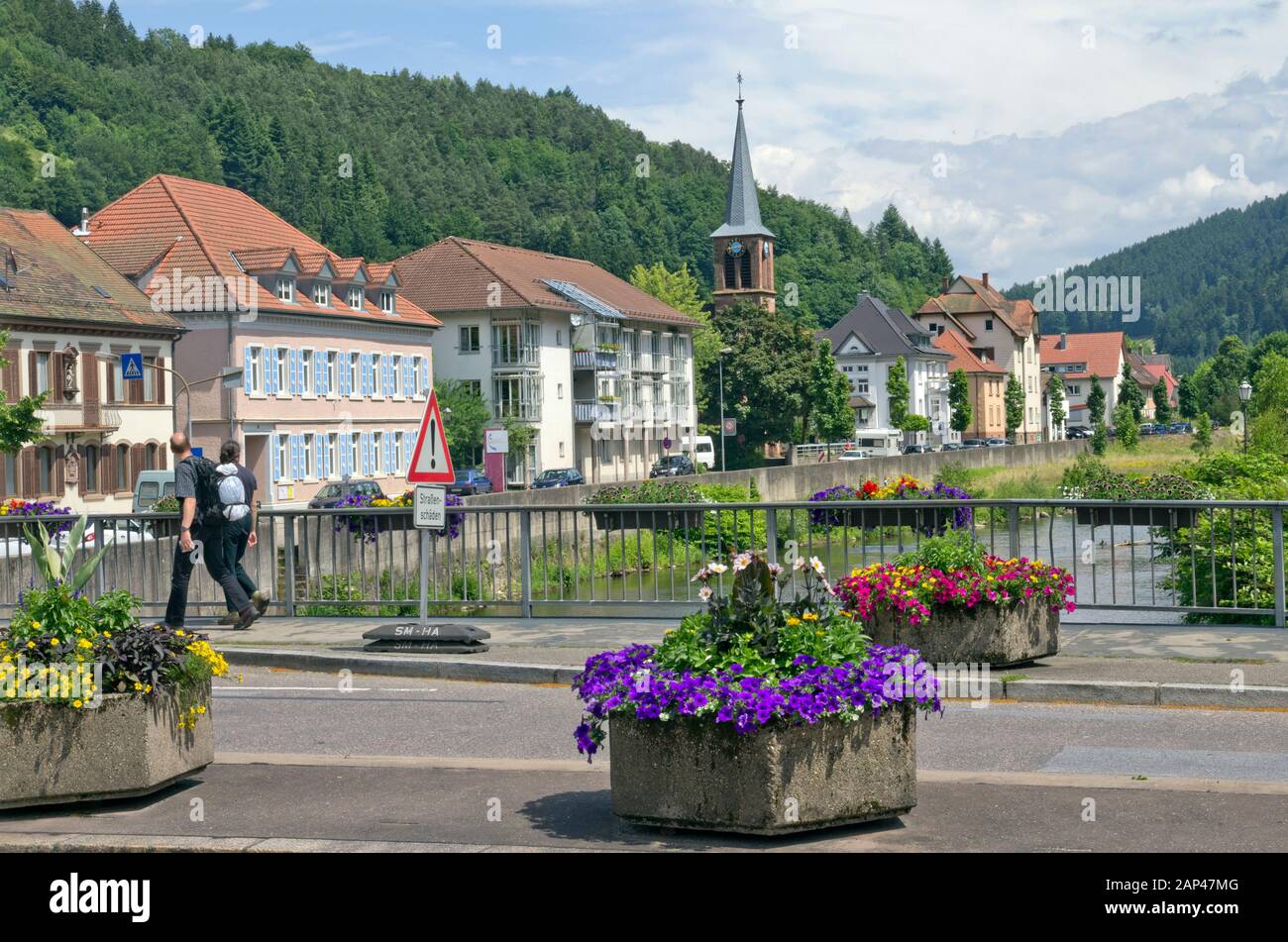 Wolfach the Kinzig river Stock Photo - Alamy