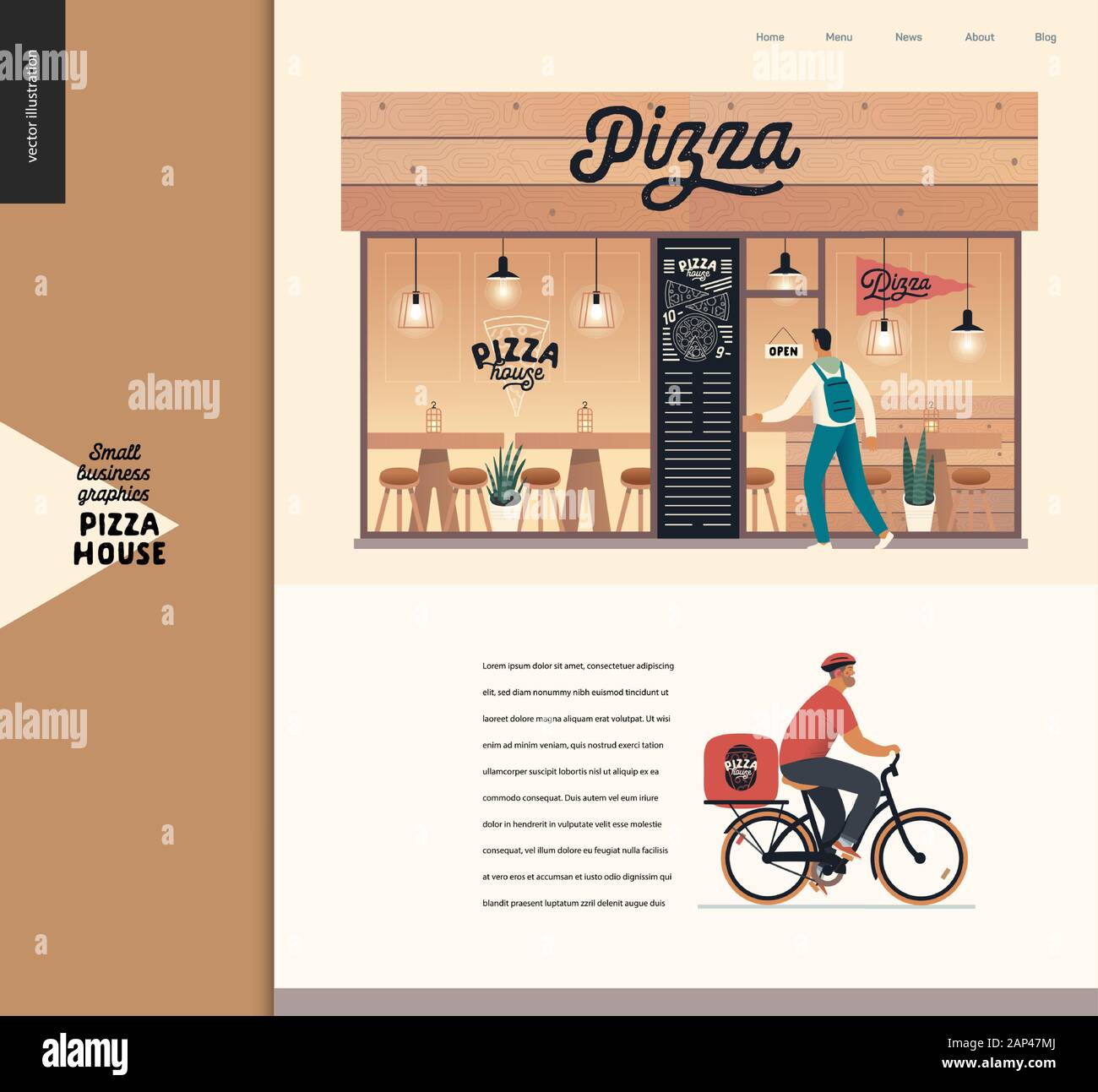 Branded window Stock Vector Images - Alamy