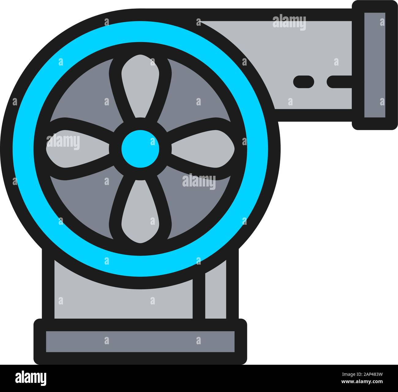 Duct pipe icon Stock Vector Images - Alamy