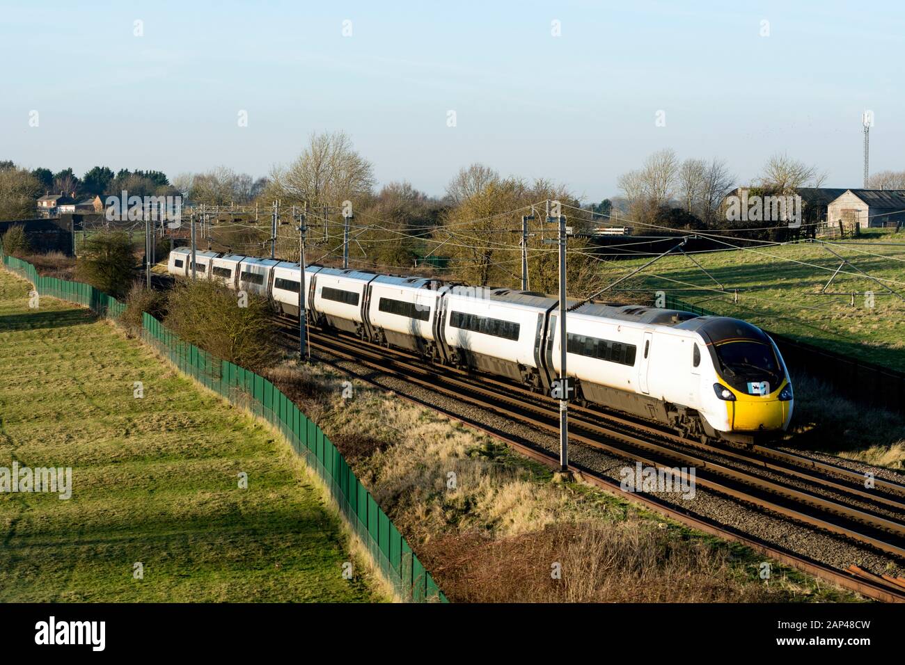 Avanti West Coast Pendolino train on the West Coast Main Line ...