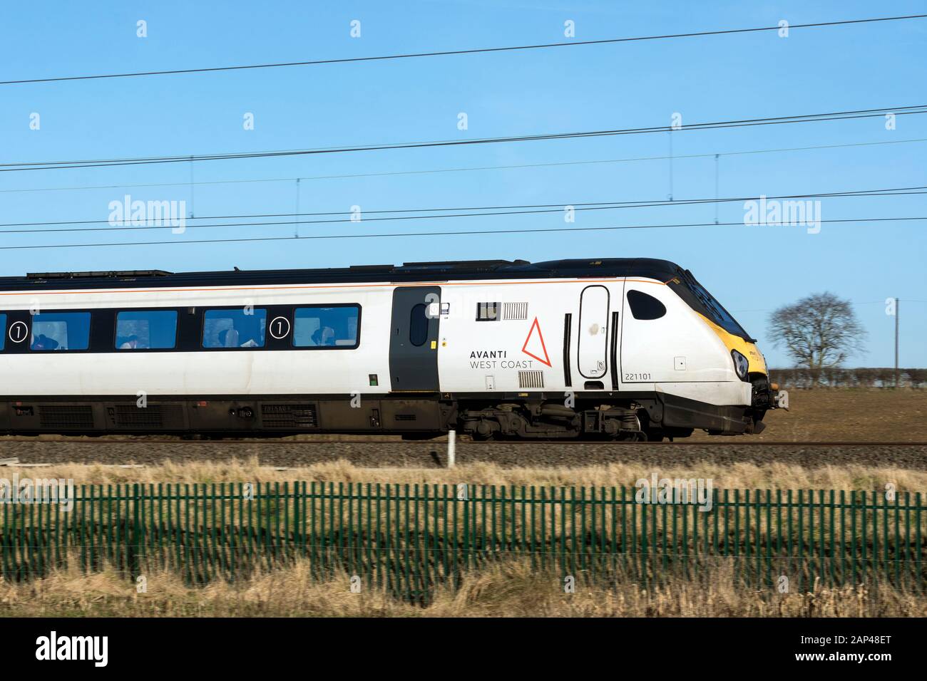 Avanti West Coast Class 221 Super Voyager Diesel Train On The West Coast Main Line 