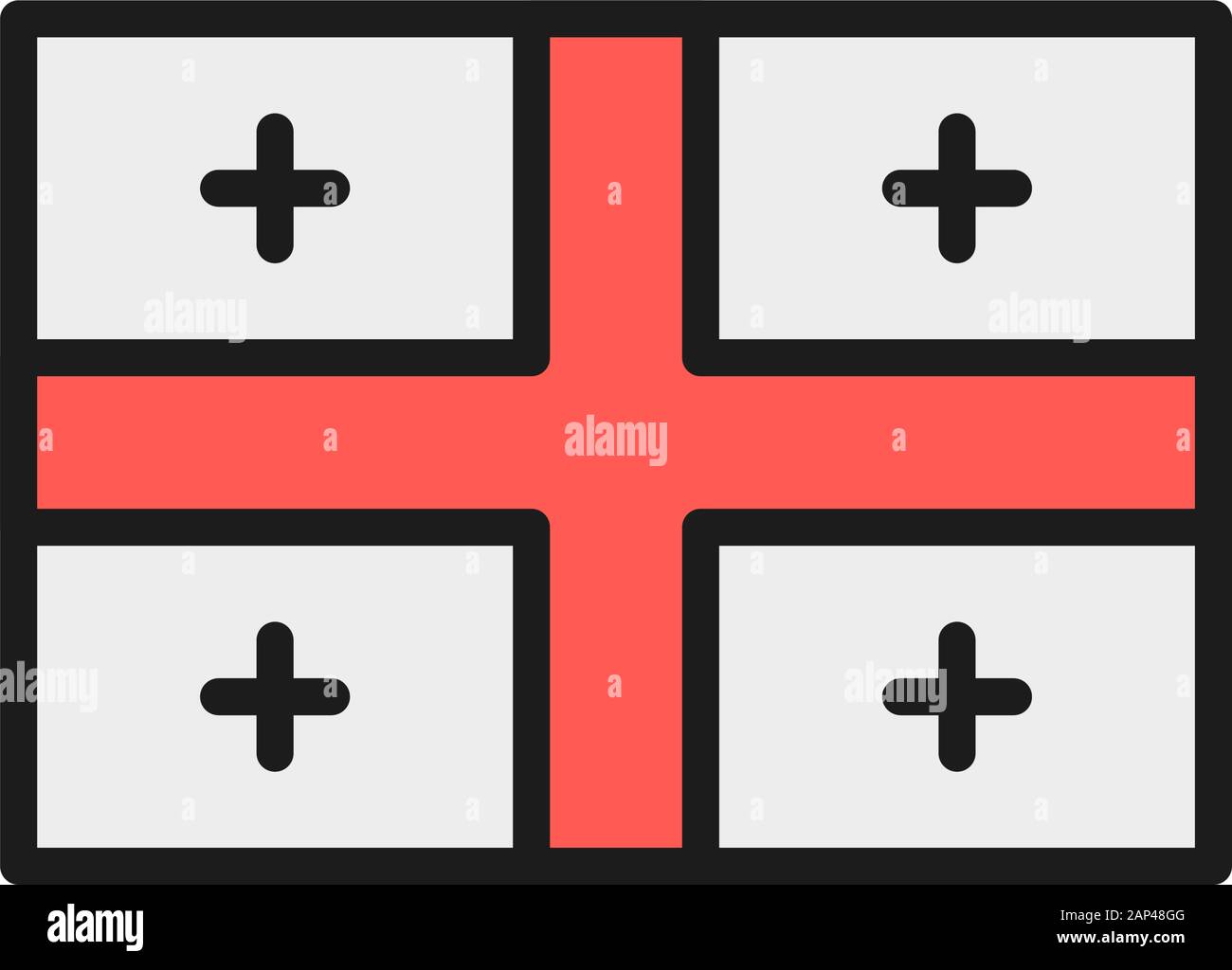 Georgian nation Stock Vector Images - Alamy