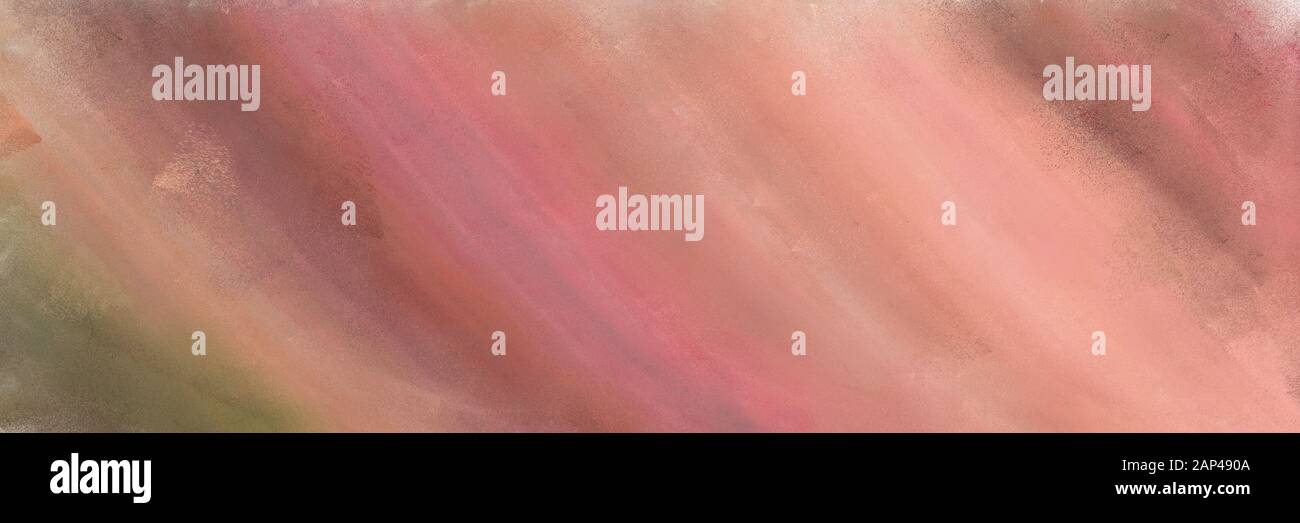 abstract painting header background with rosy brown, pastel brown and ...
