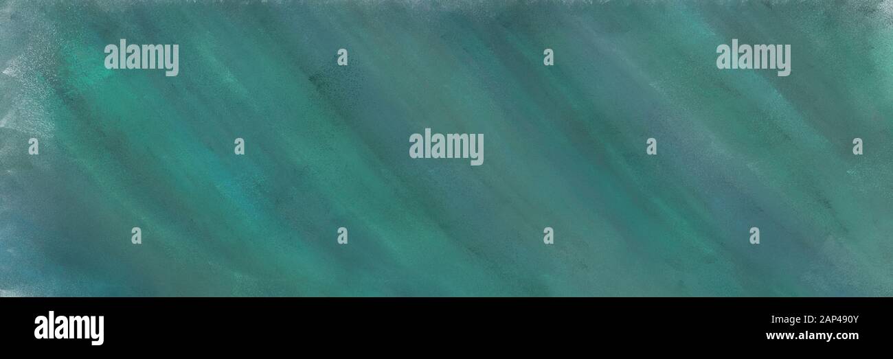 abstract painting header with teal blue, pastel blue and light slate ...