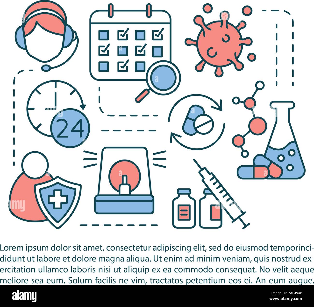 Poison control article page vector template. Toxin antidote research ...