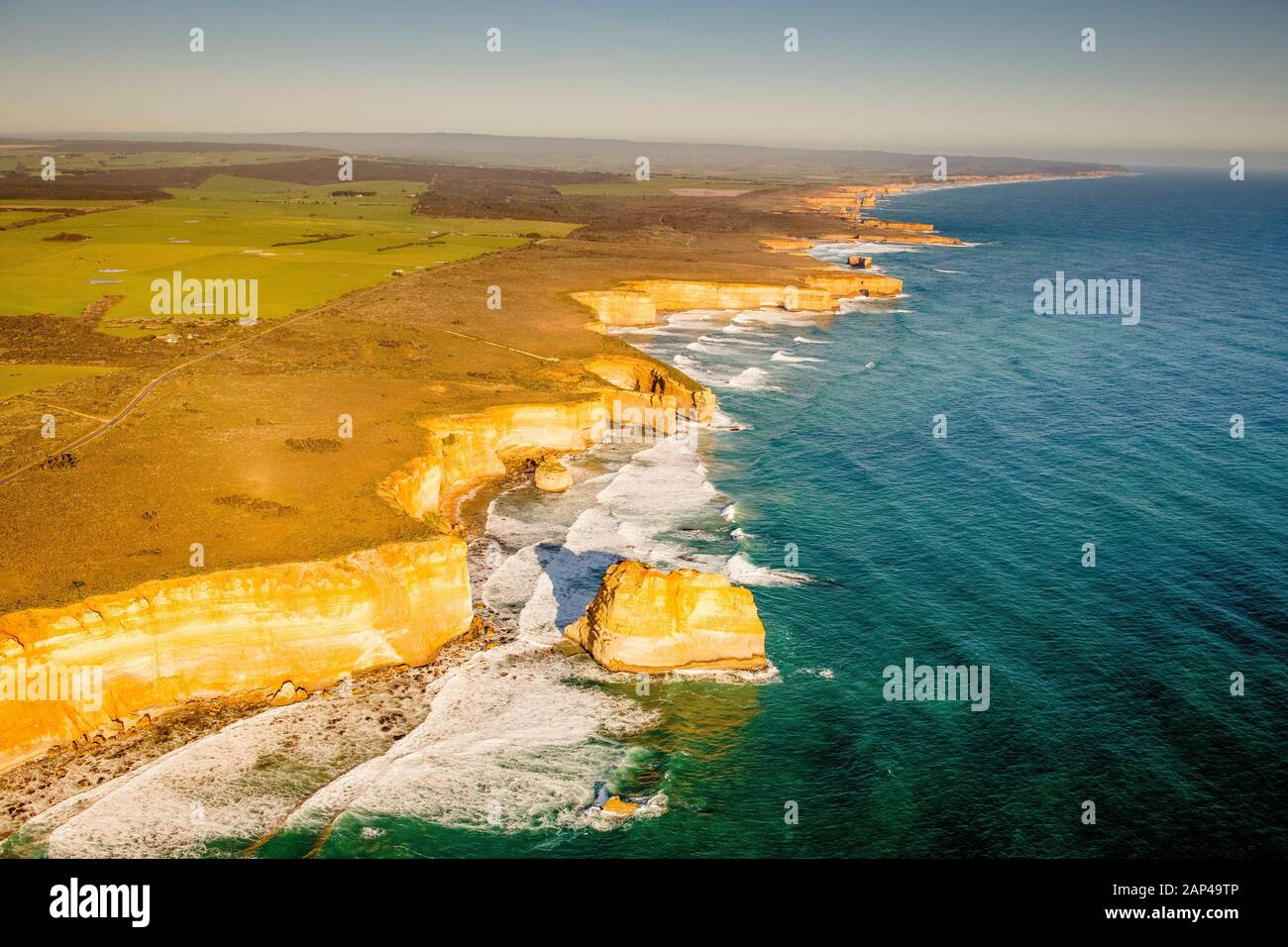 Rock stacks that form Port Campbell National Park along the Great Ocean ...