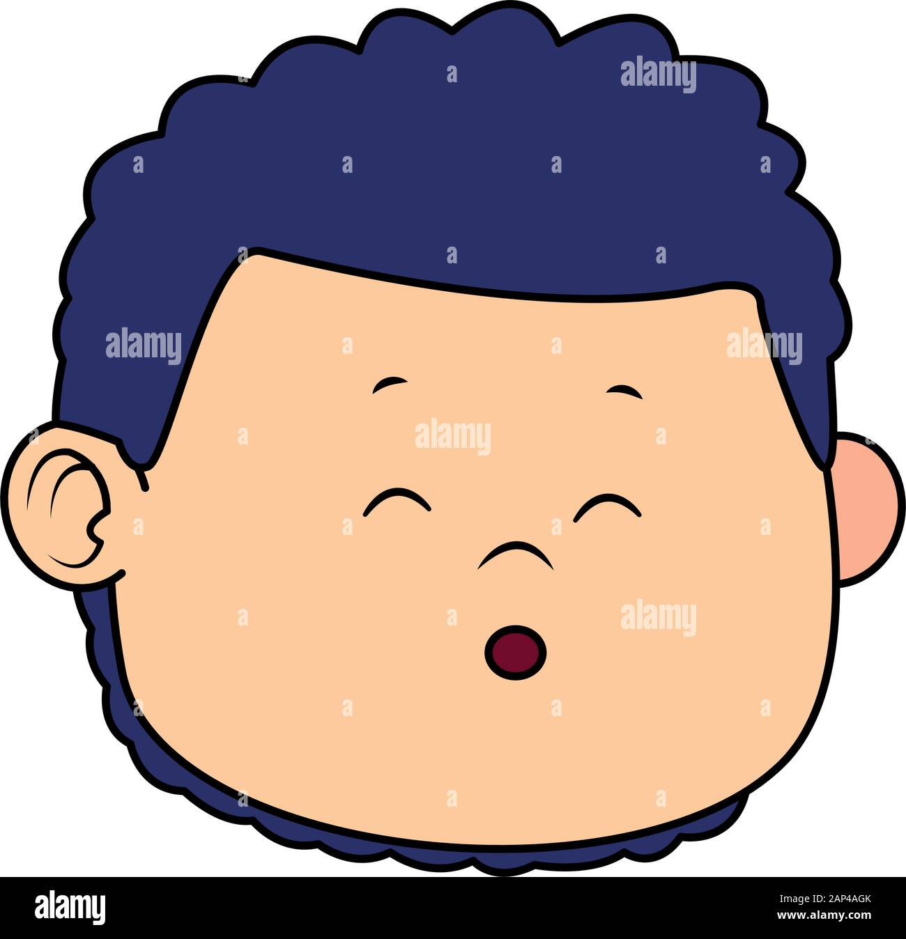 cartoon boy with singing expression Stock Vector Image & Art - Alamy