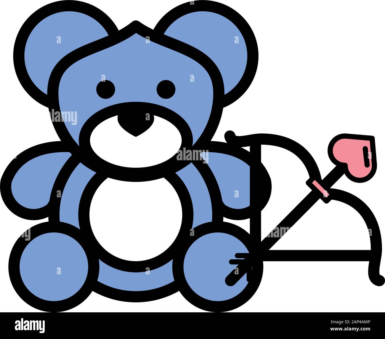 cute bear teddy stuffed character Stock Vector Image & Art - Alamy