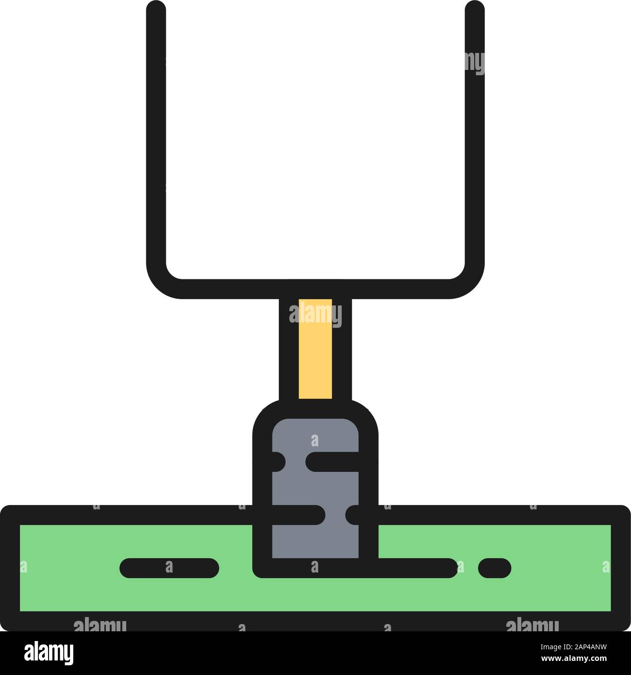 Football goal post Stock Vector Images - Alamy