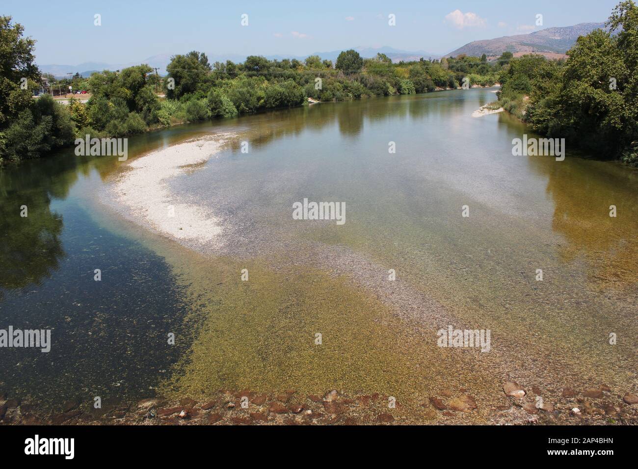 Bridge of Arta at Arachthos river Epirus Greece Stock Photo - Alamy