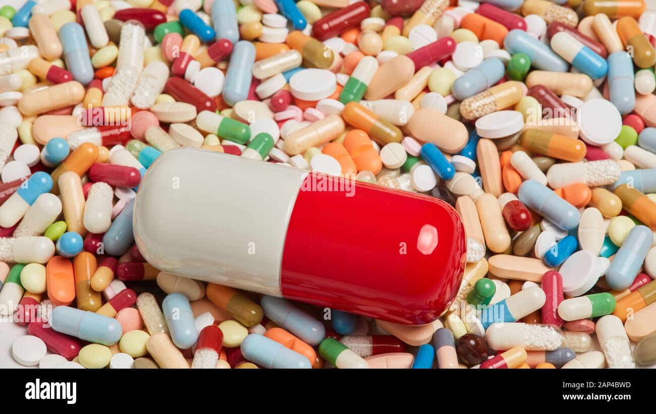 Colorful Pills Background