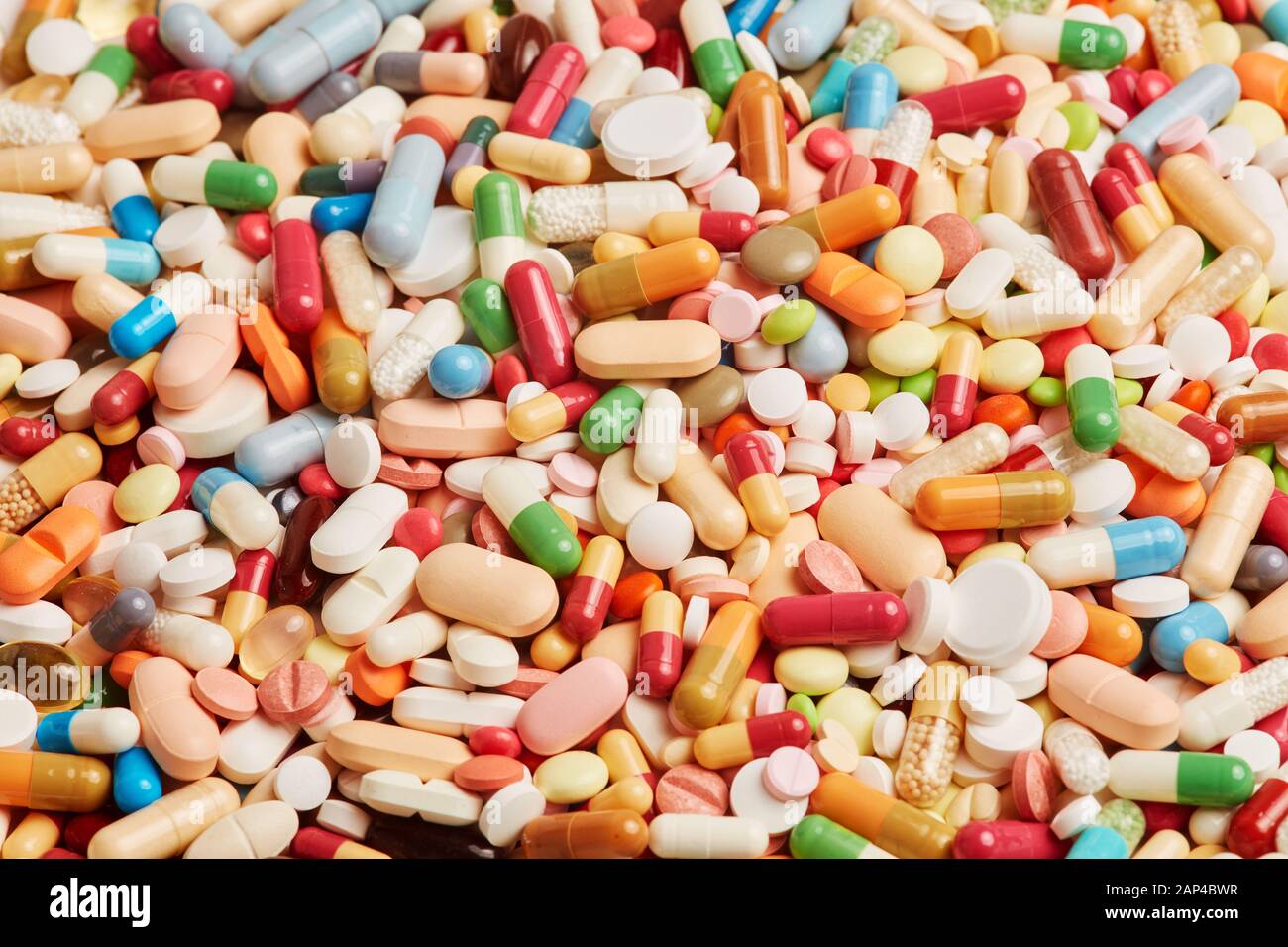 Colorful medicines drugs and tablets as a background texture Stock ...