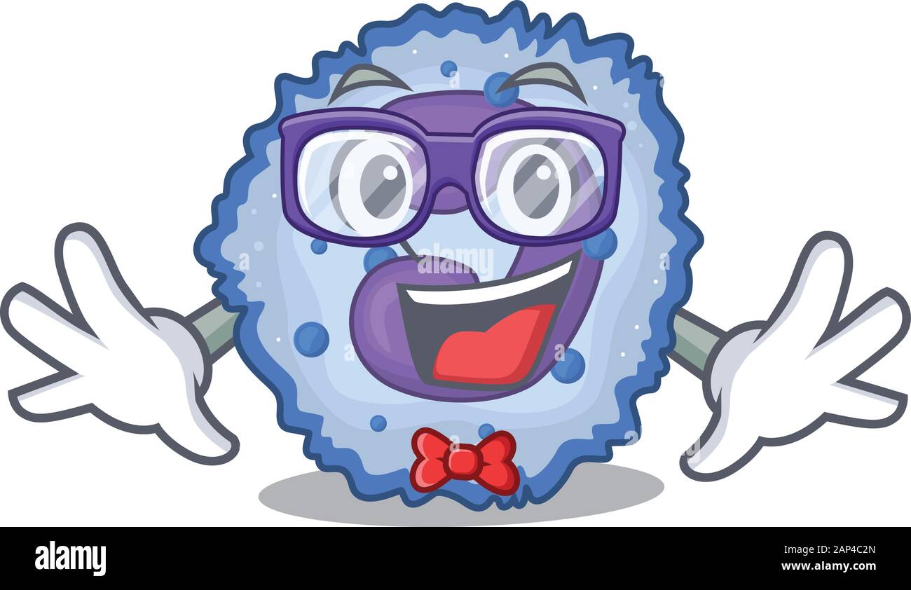 cartoon character of Geek basophil cell design Stock Vector Image & Art ...