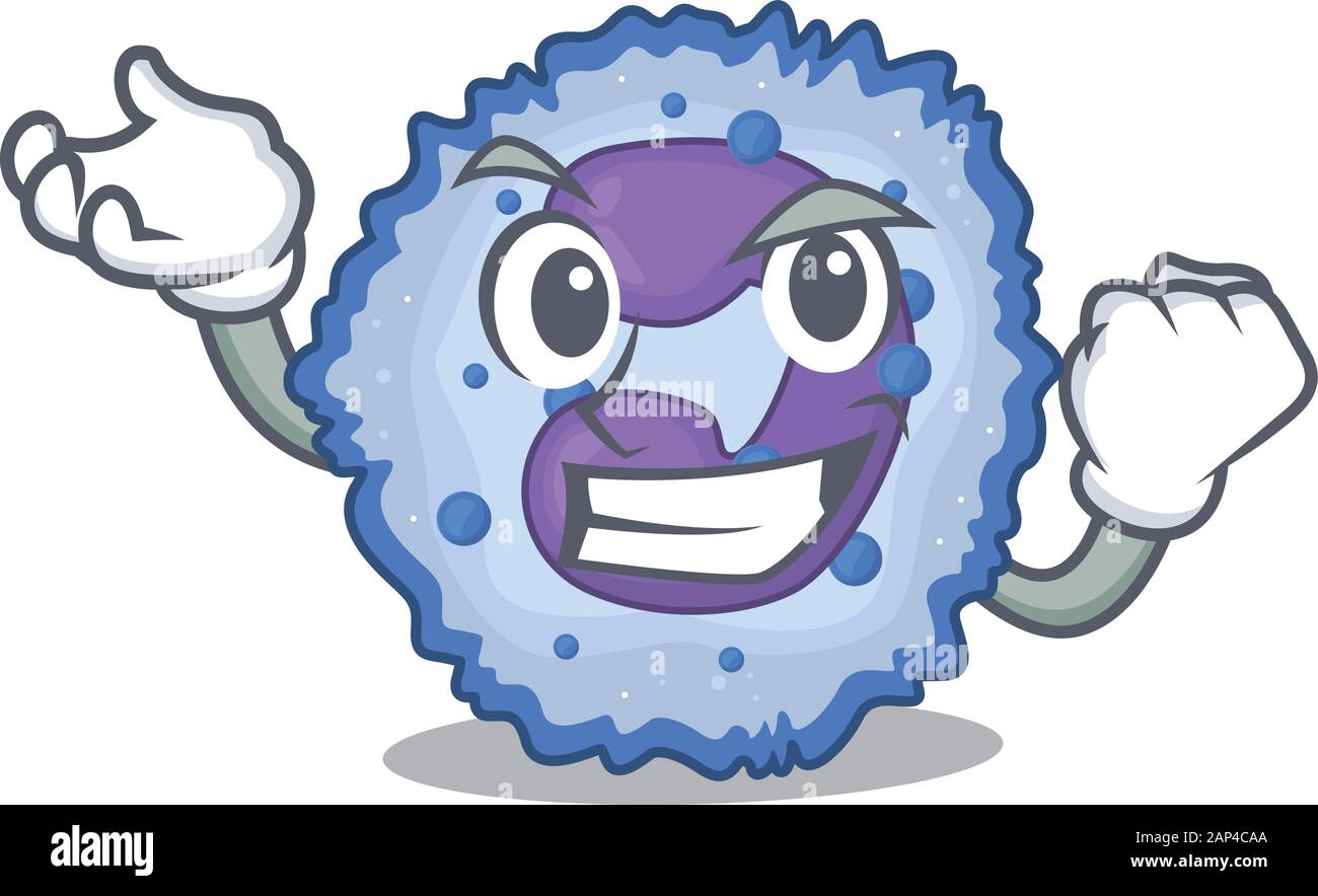 Happy confident Successful basophil cell cartoon character style Stock Vector Image & Art - Alamy