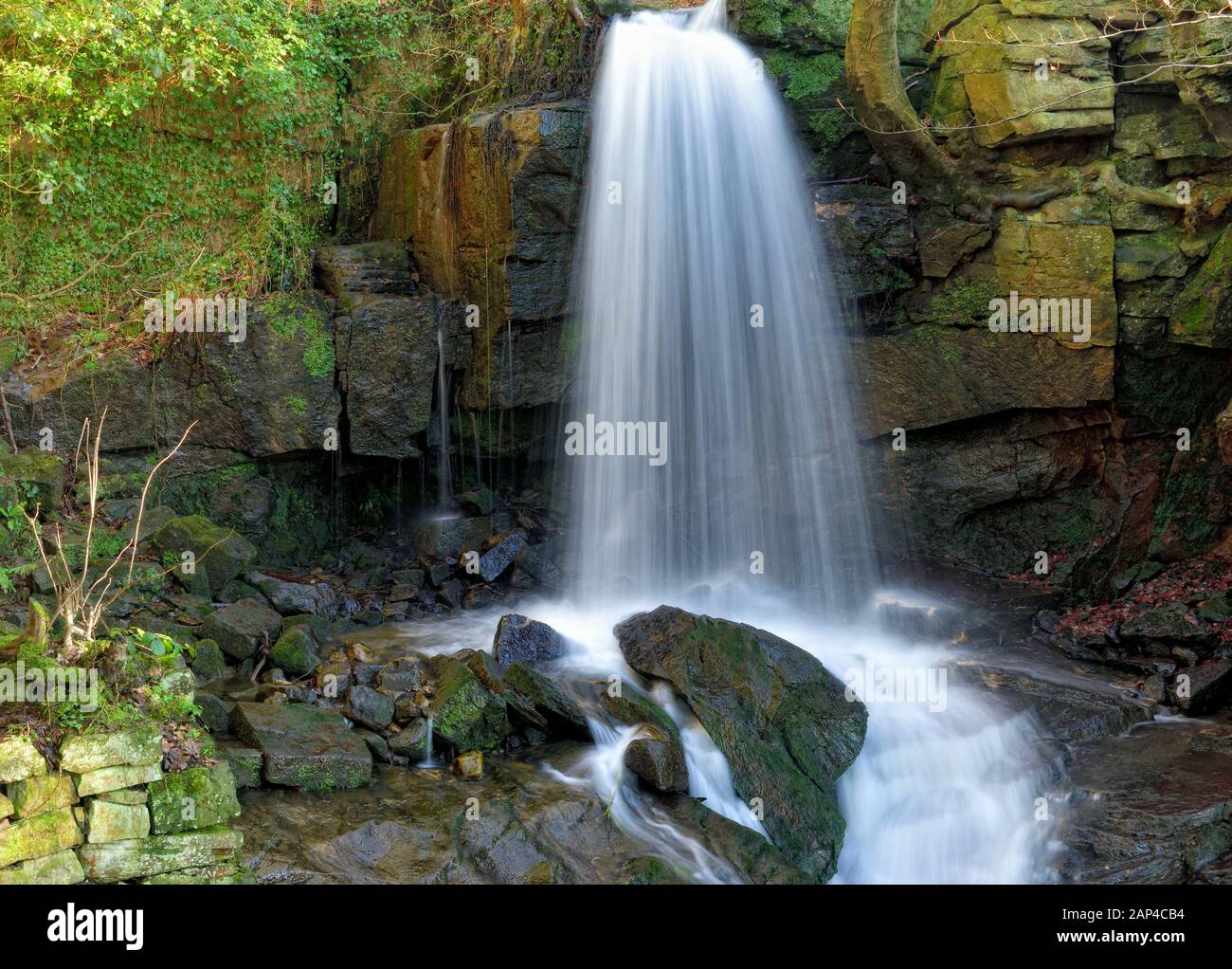 Lumsdale falls waterfall,Matlock,Derbyshire peak district,England ,UK ...
