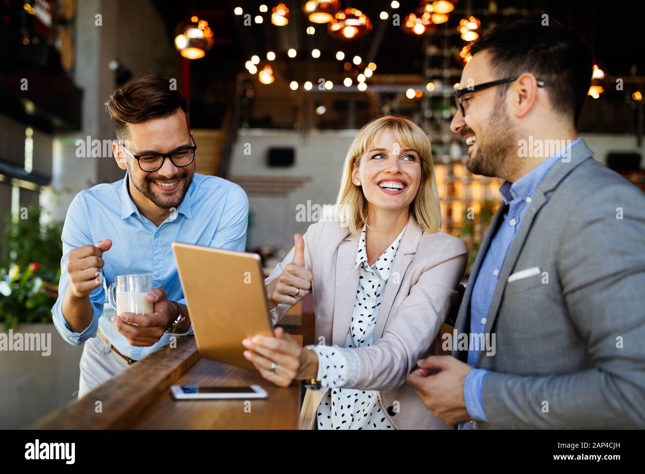 Happy office worker hi-res stock photography and images - Alamy