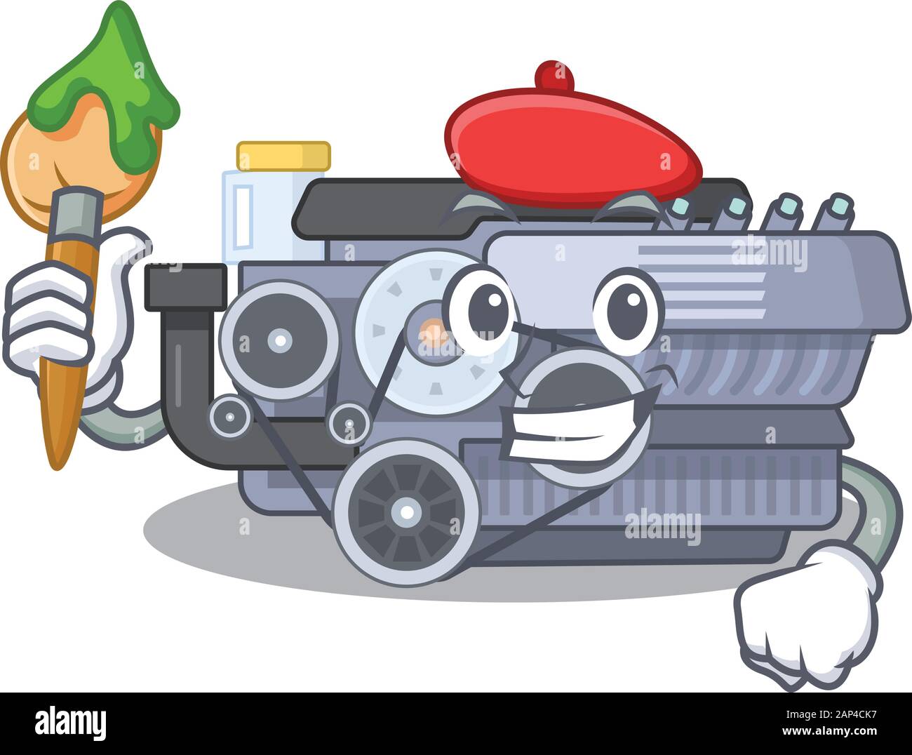 Inventor of the petrol engine Stock Vector Images - Alamy