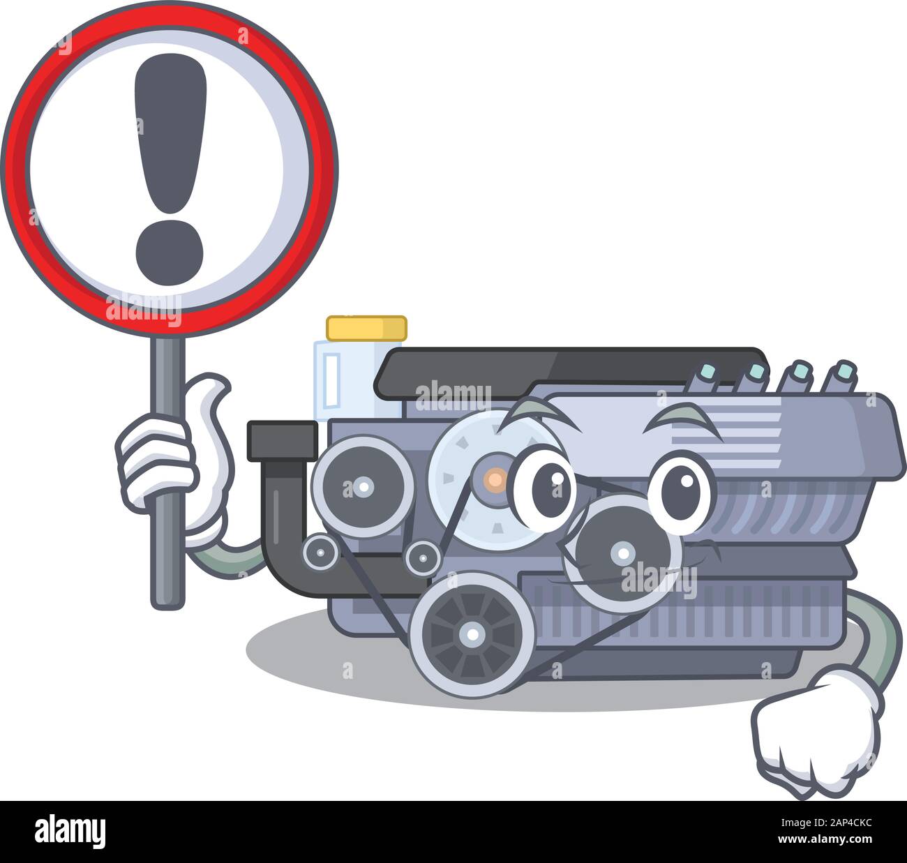 cool and funny combustion engine raised up a Sign Stock Vector Image ...