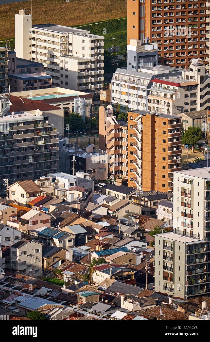 The birds eye view of modern and traditional styles of Japanese ...