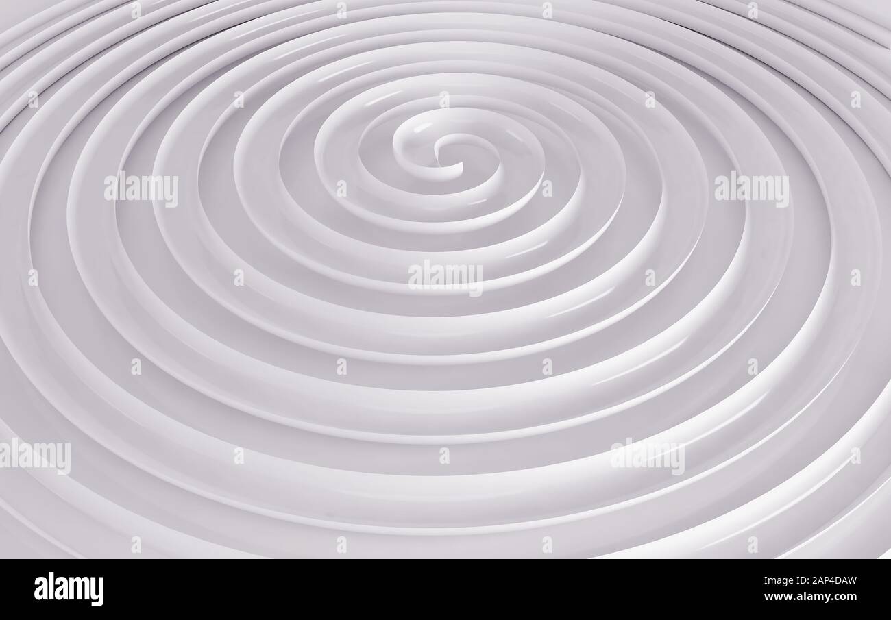 White wavy background color splash, elegant classy design. 3d rendering ...