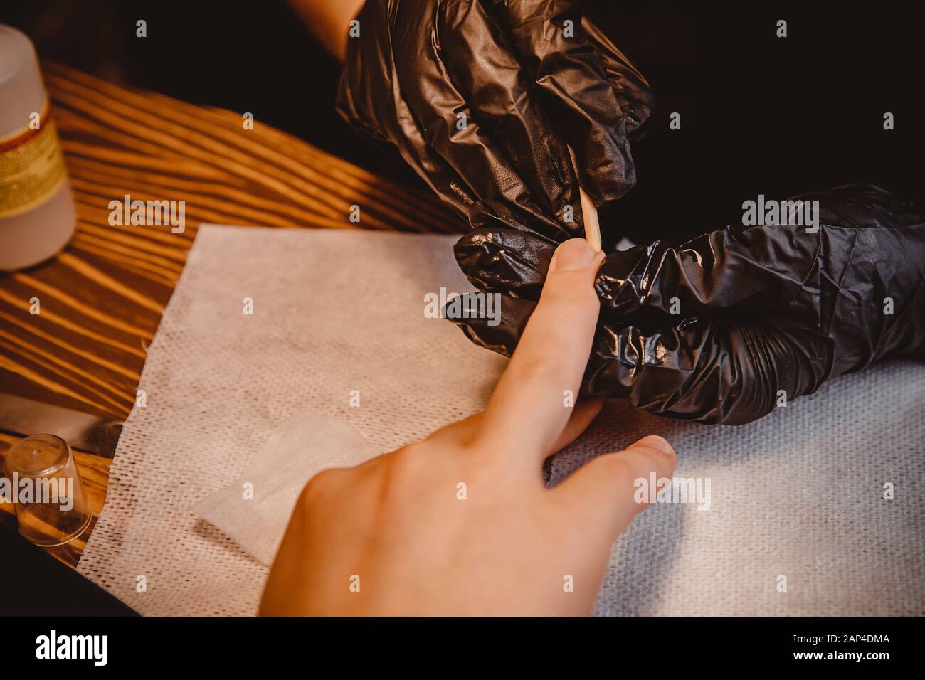 Hand man nails manicure hi-res stock photography and images - Alamy