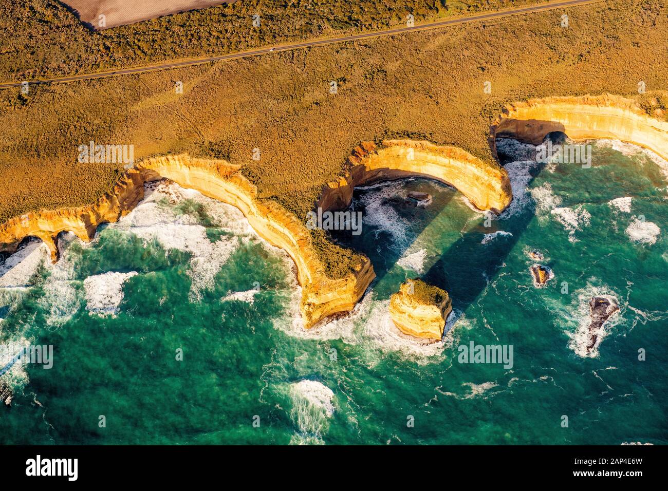 Rock stacks that form Port Campbell National Park along the Great Ocean ...