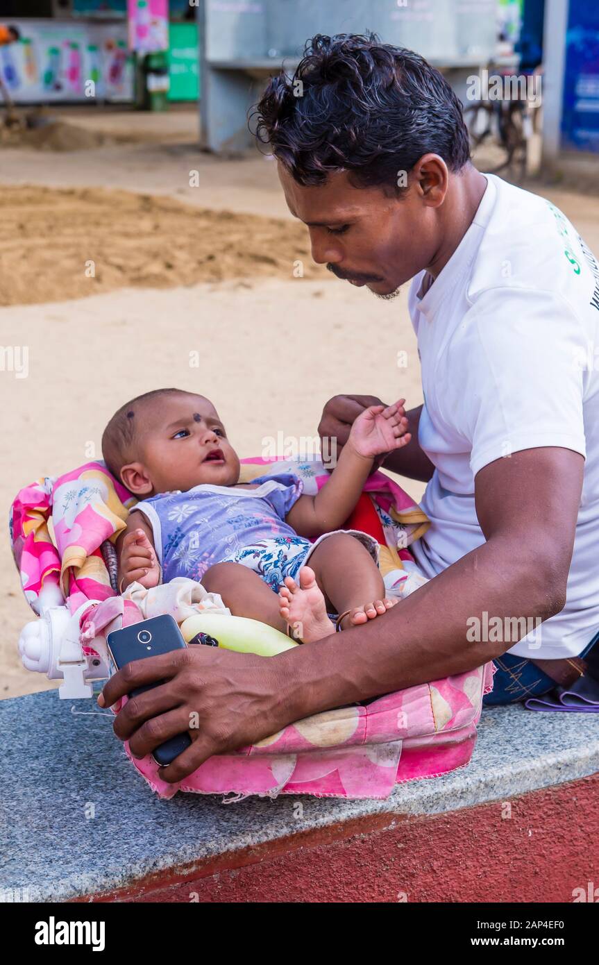 Indian poor father hi-res stock photography and images - Alamy