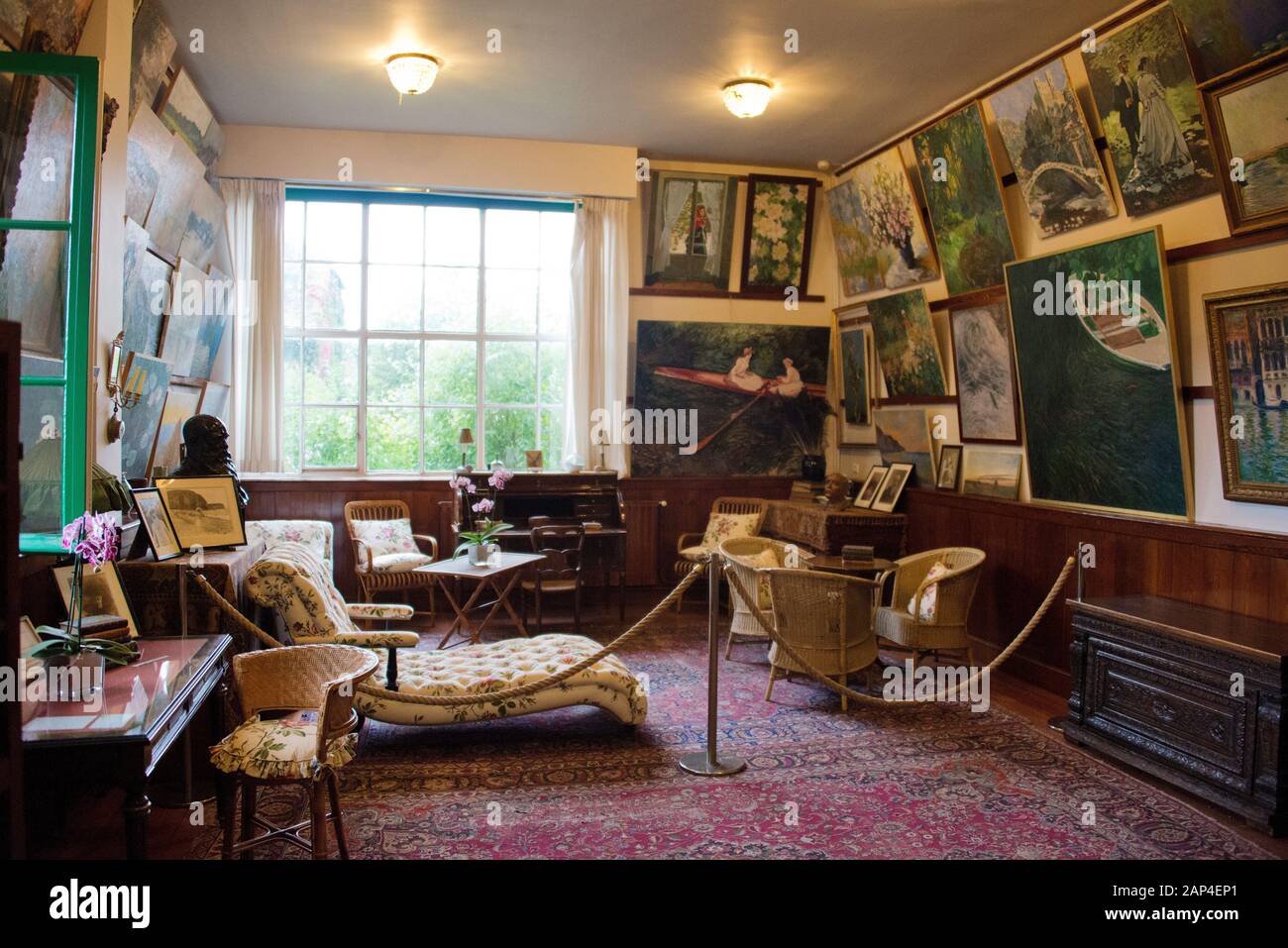 Claude Monet House Giverney France. Interior of House 84 Rue Claude ...
