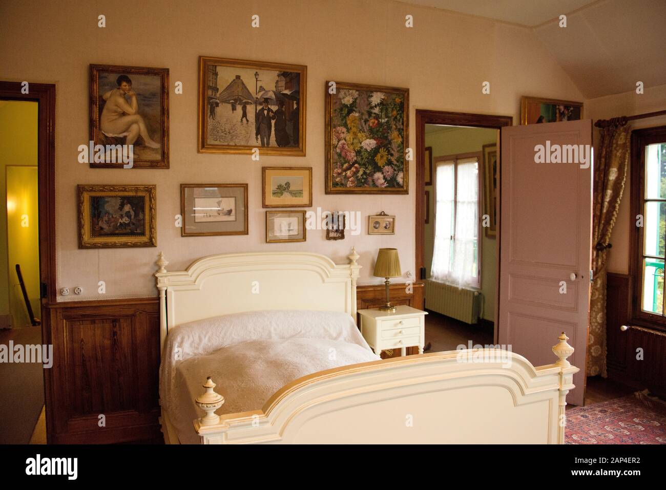 Claude Monet House Giverny Normandy France. Interior of House 84 Rue ...