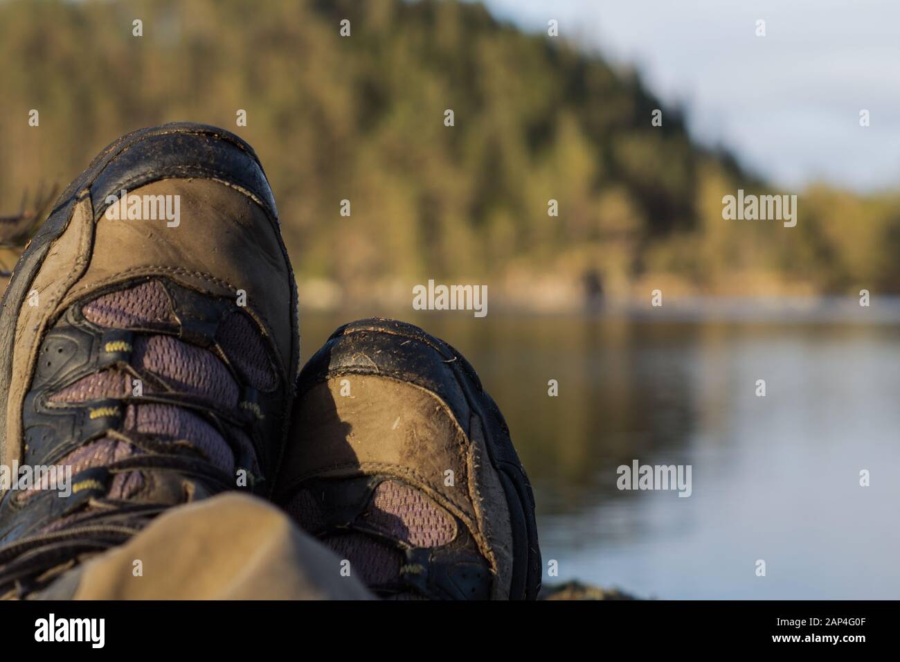 Relaxation after hike hi-res stock photography and images - Alamy