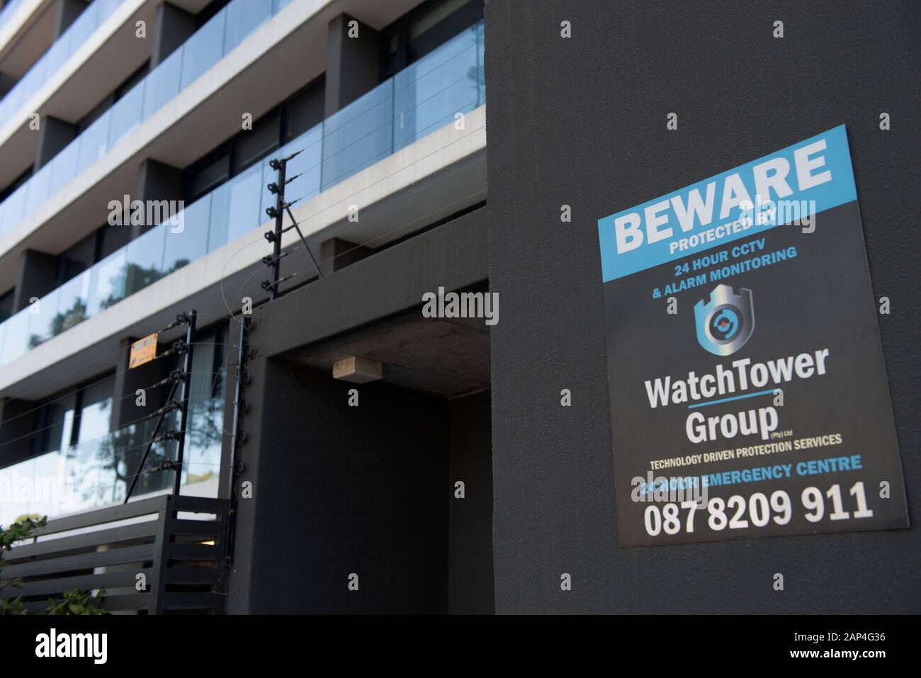 Security is a concern in richer areas of Cape Town with electric fences ...