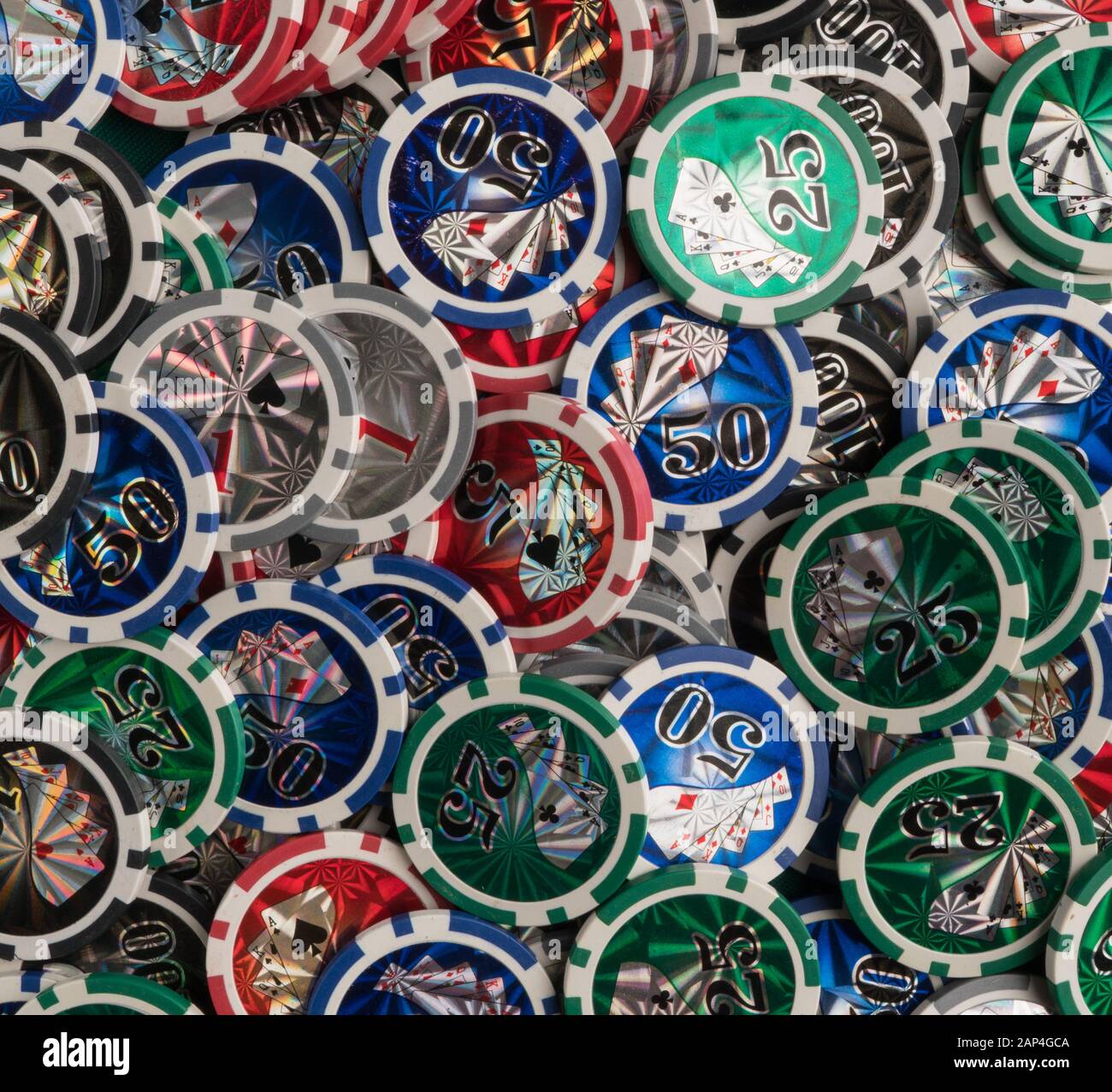 Casino many chips hi-res stock photography and images - Alamy