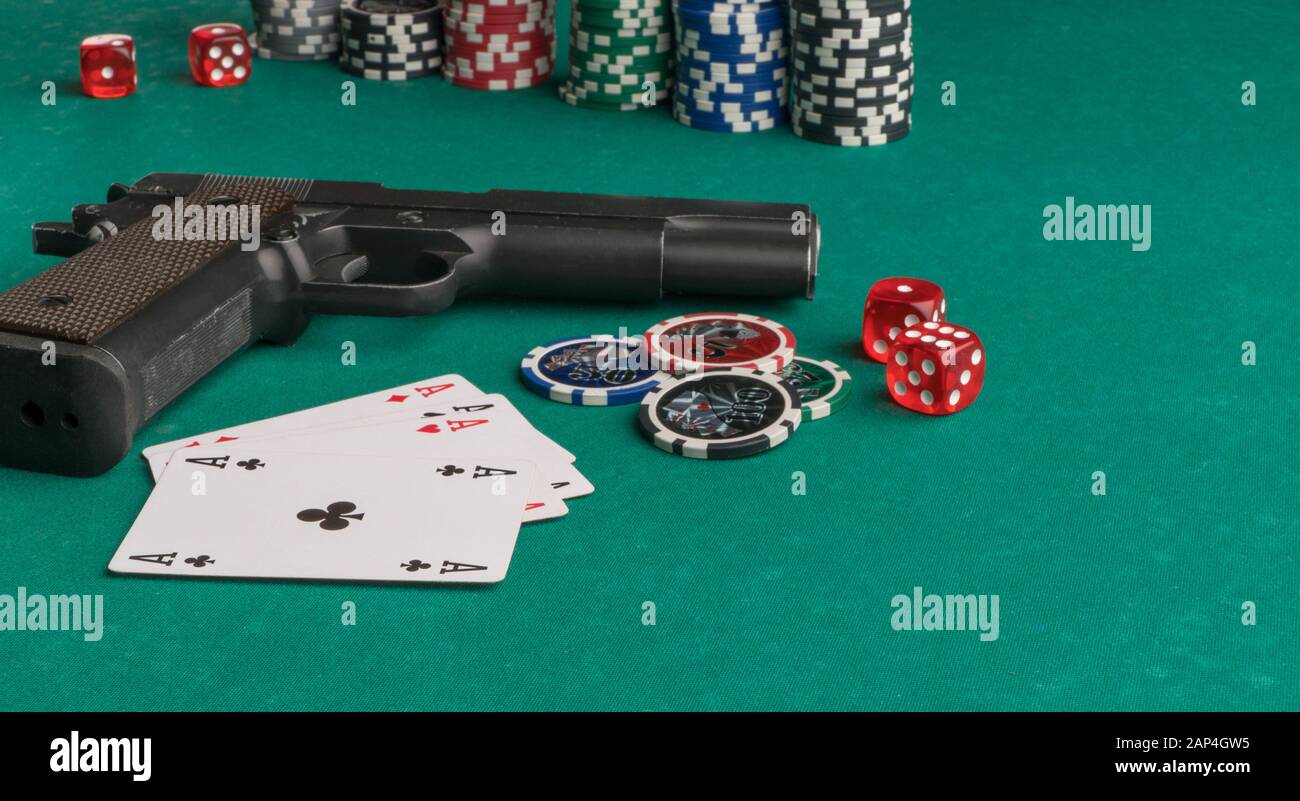 Casino chips gangster hi-res stock photography and images - Alamy