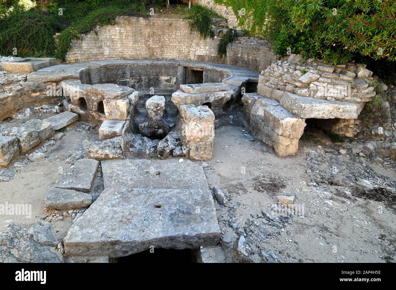 Roman Water Tank, c1st AD, the Castellum Divisorium or Castellum Aquae ...