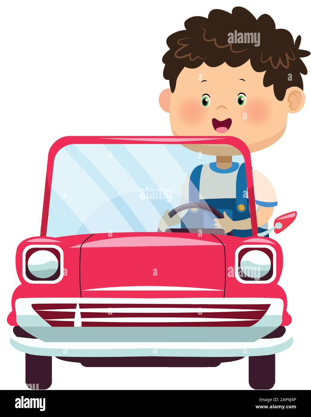 Restored american classic car detail Stock Vector Images - Alamy