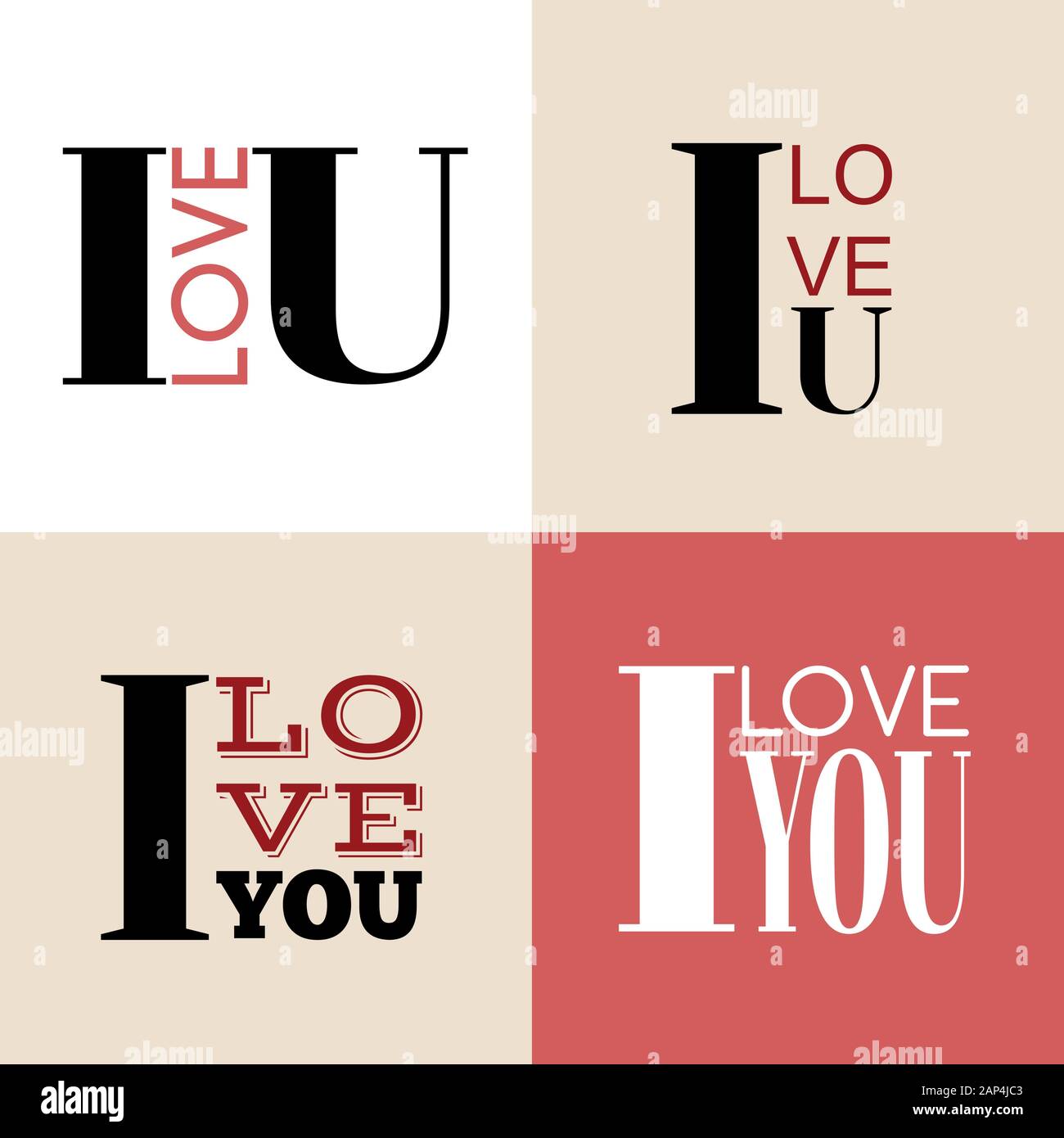 I love you lettering Stock Vector Image & Art - Alamy