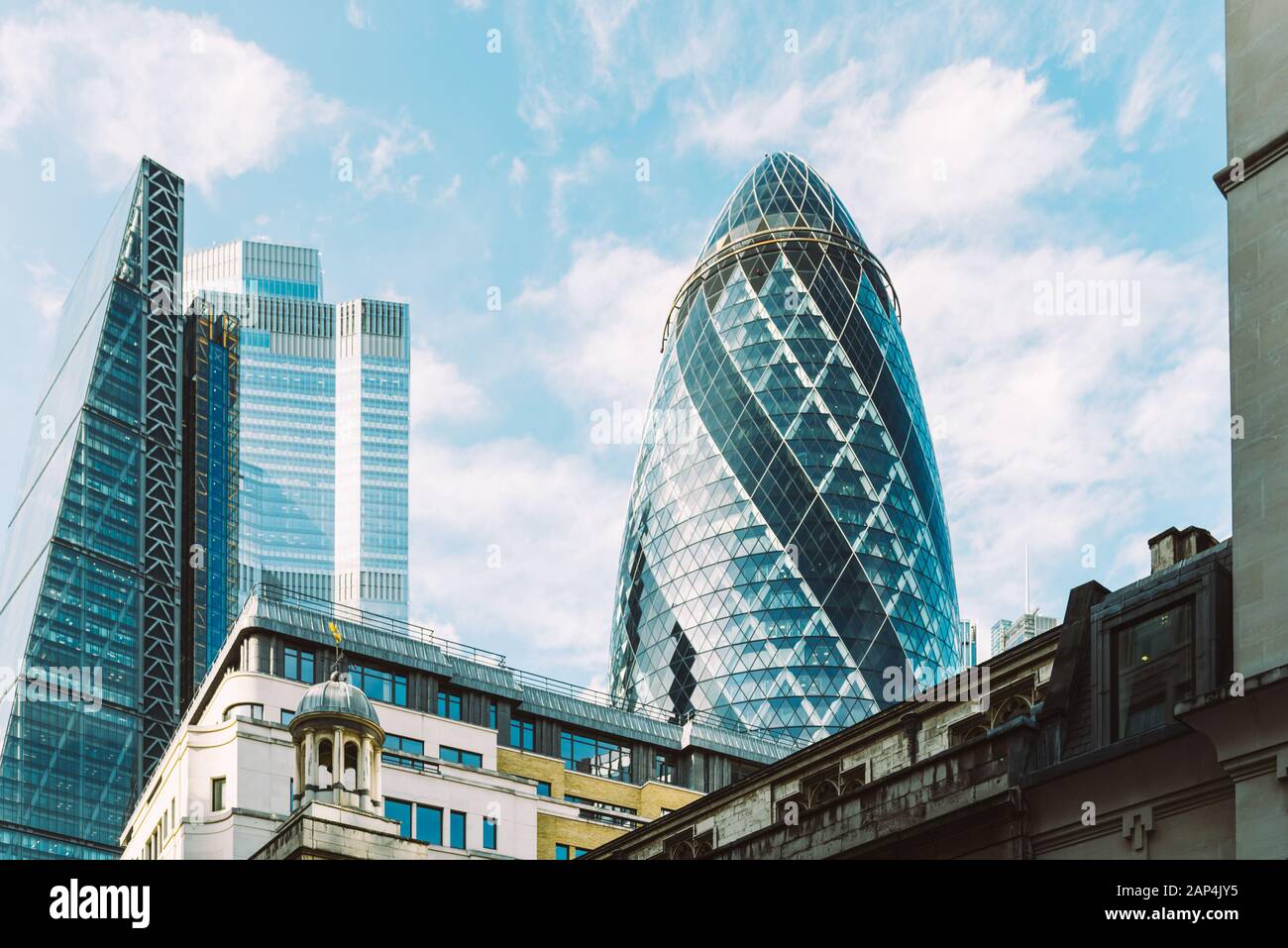 London, UNITED KINGDOM - OCTOBER 15, 2019 : London Citys glass ...