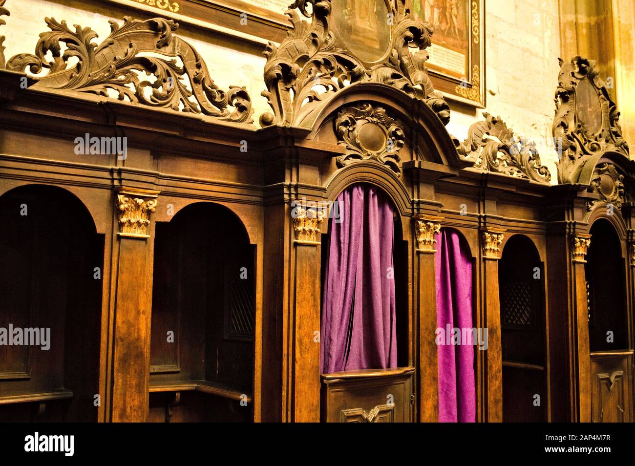 Confessional Of A Church High Resolution Stock Photography and Images ...