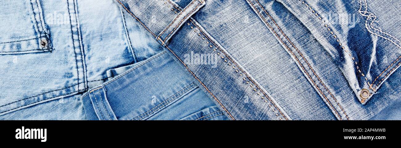 Banner of Jean background. Denim blue jean texture. Concept for fashion ...