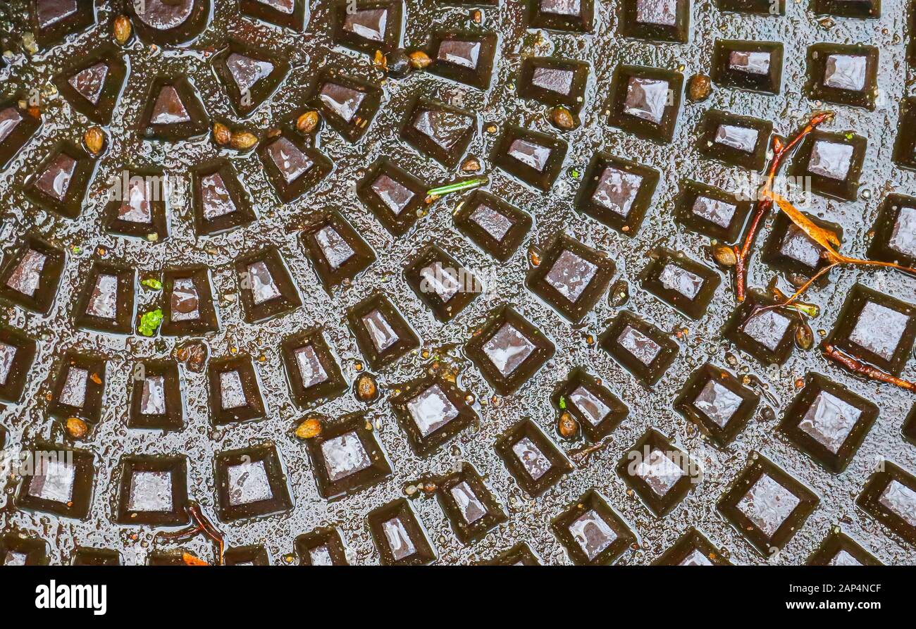 Detailed close up view on industrial metal and steel surfaces Stock ...