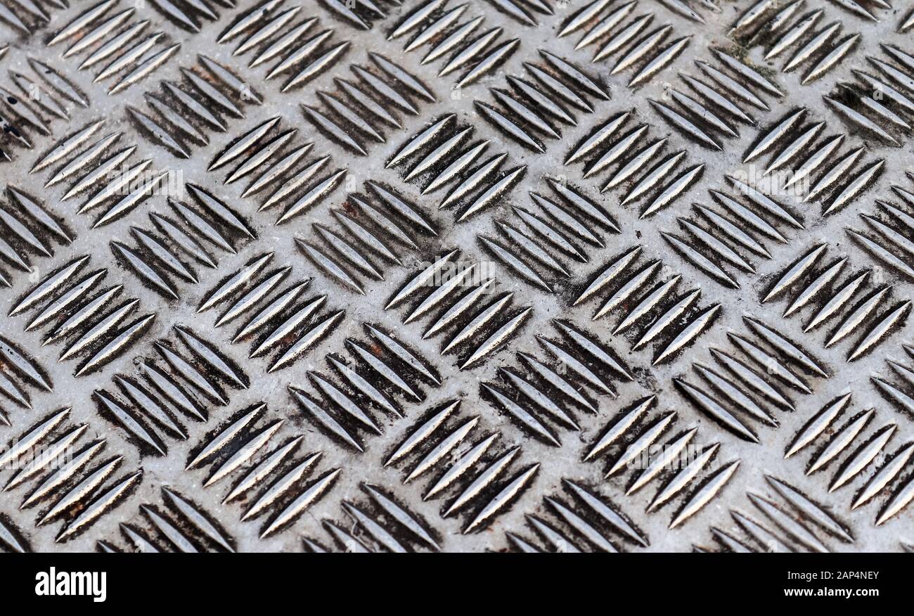 Detailed close up view on industrial metal and steel surfaces Stock ...