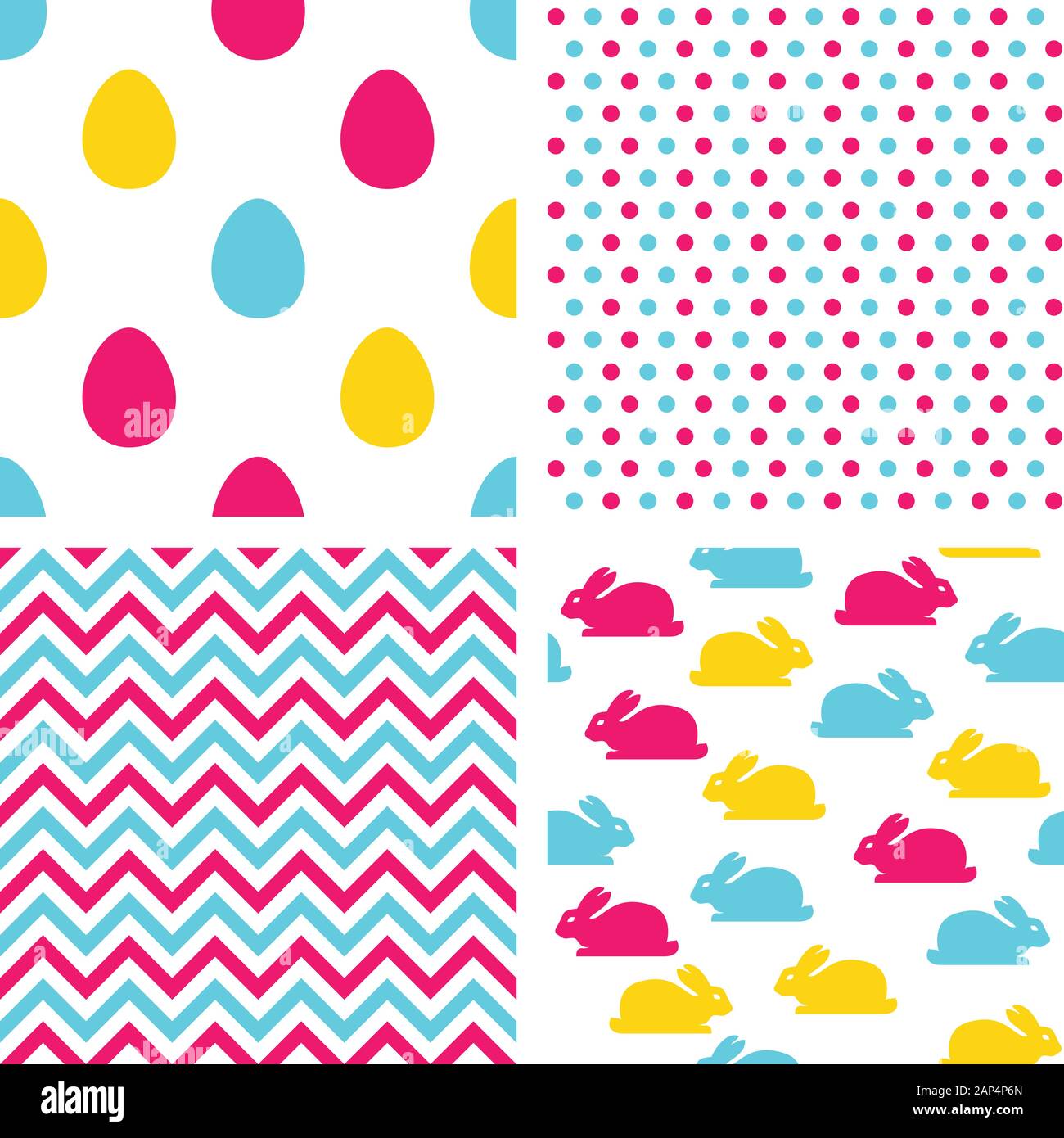 Easter seamless patterns. Backgrounds for easter Stock Vector Image ...